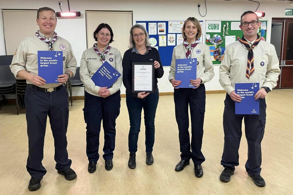 Leaders Awarded Wood Badges and Chief Scout's Commendation | Aspley Guise
