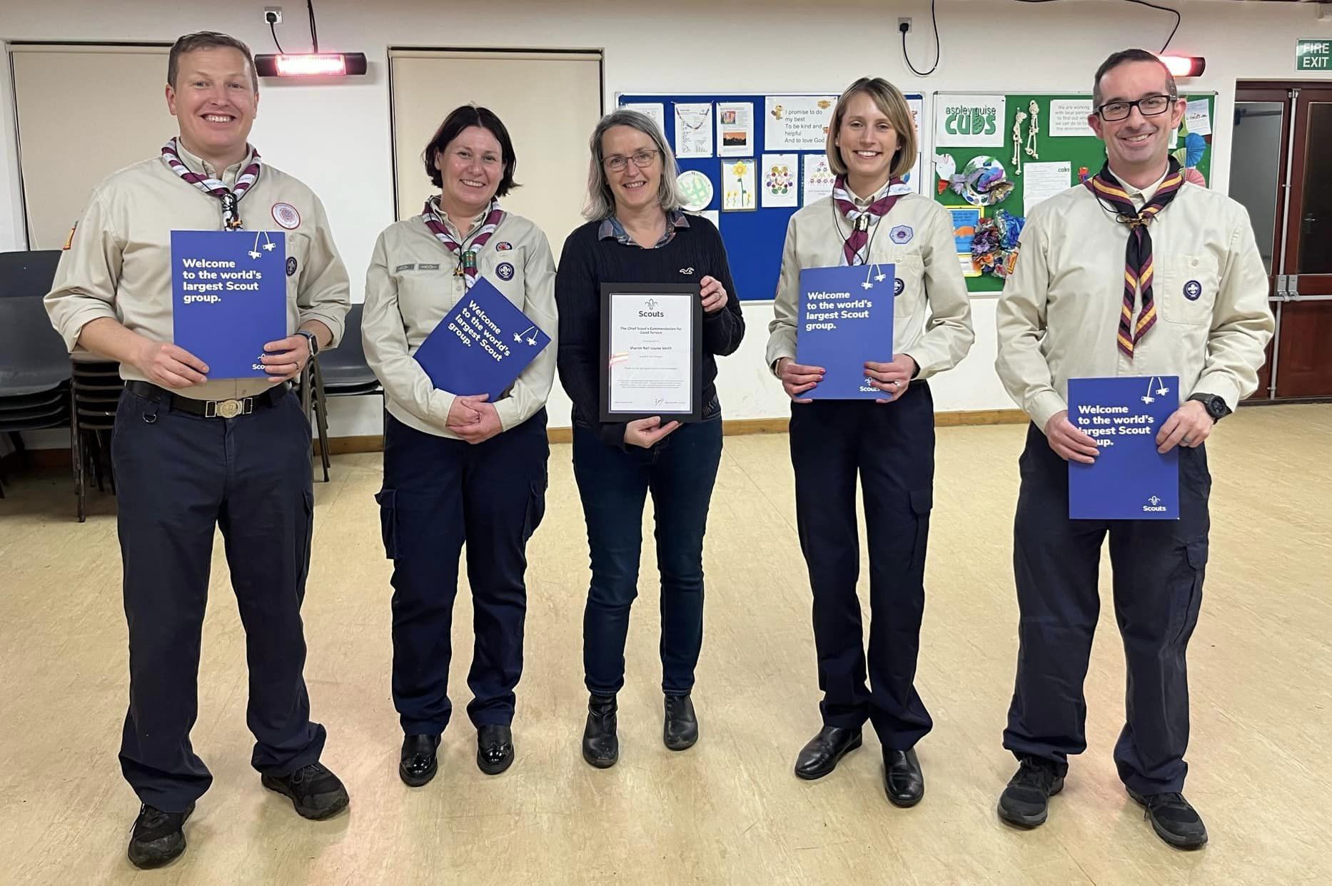 Leaders Awarded Wood Badges and Chief Scout's Commendation | Aspley Guise